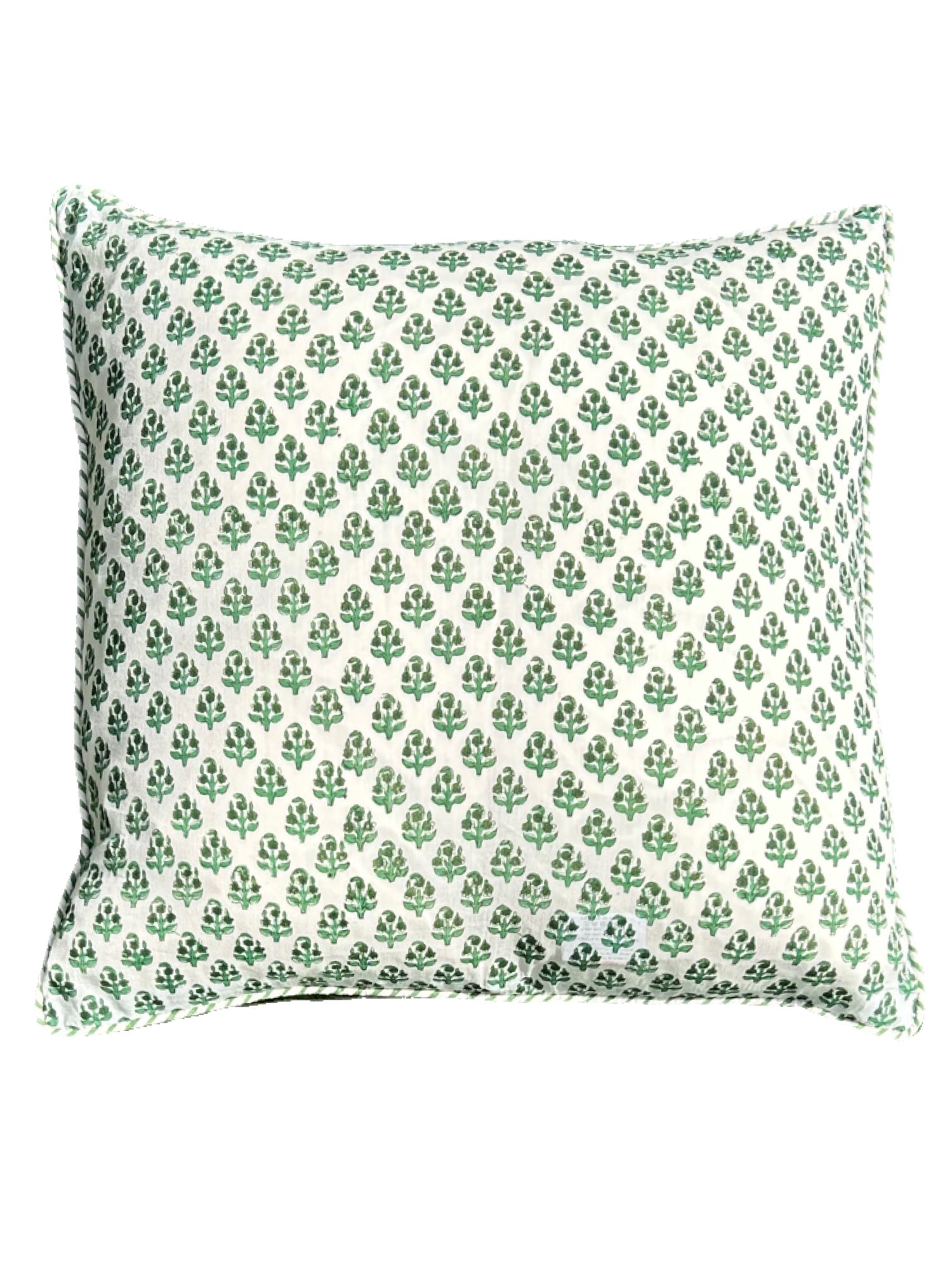 GREEN SMALL FLORAL CUSHION – KaHo Prints