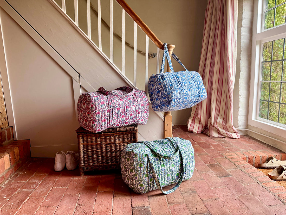 Cotton Weekend Bags | Block Printed by KaHo Prints